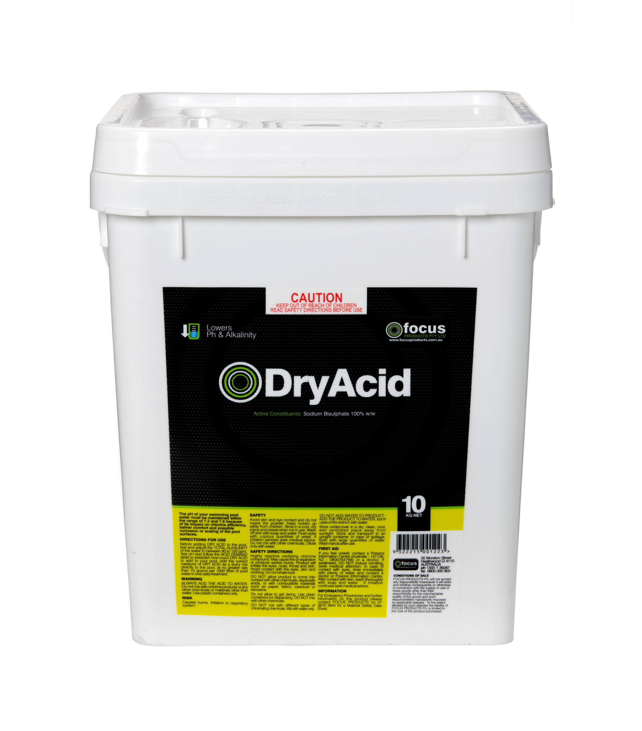 Focus Dry Acid | pH Reducer | Dolphin Pacific